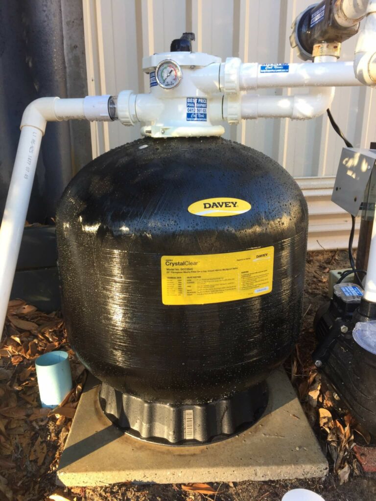 Installation of Davey DCC2540, 25 inch sand filter in Bull Creek | Best ...